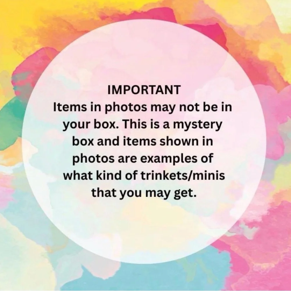 Other | Mystery Box Miniature Animal Figurines Trinkets And White Shelf ...